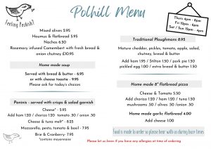 Menu – Polhill Arms